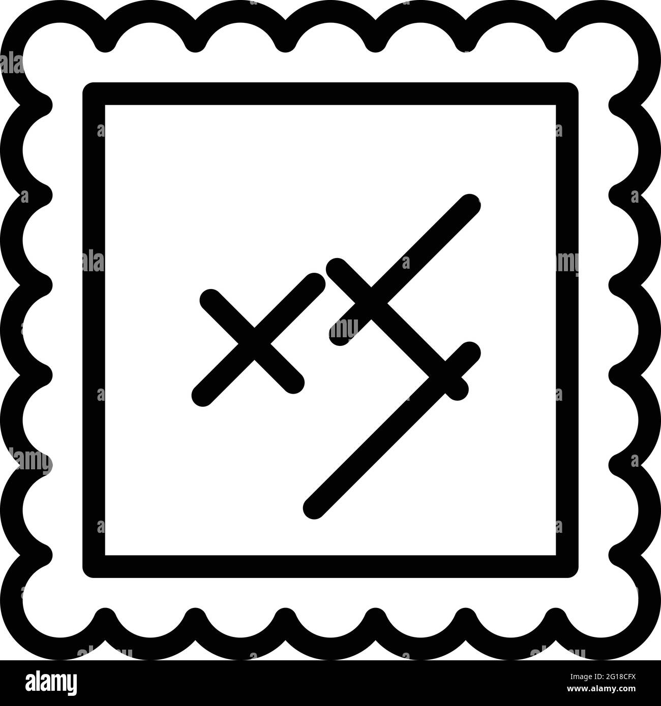 Haberdashery textile material icon. Outline Haberdashery textile ...