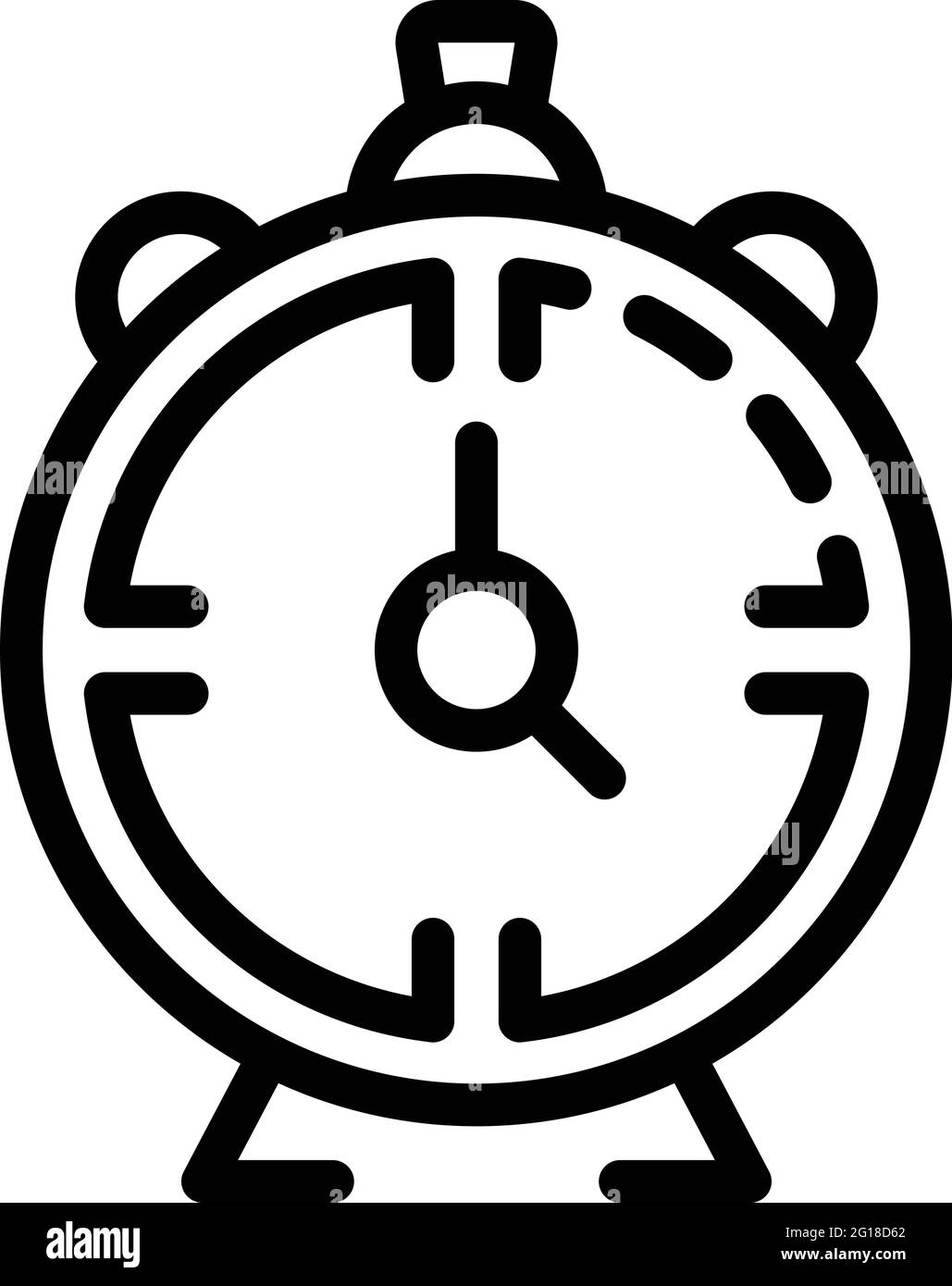 Brainstorming alarm clock icon. Outline Brainstorming alarm clock ...