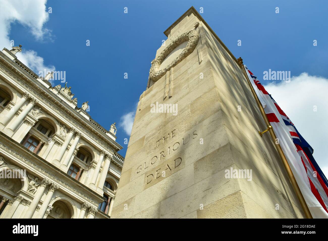 The Cenotaph, a monument in Whitehall, London, where annual ceremony ...
