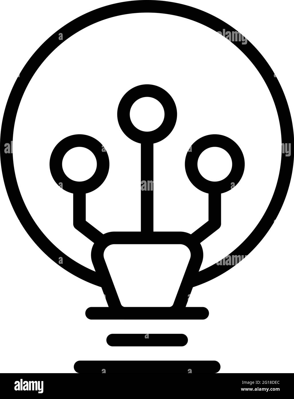 Lamp smart lightbulb icon. Outline Lamp smart lightbulb vector icon for ... Lamp smart lightbulb icon. Outline Lamp smart lightbulb vector icon for ...