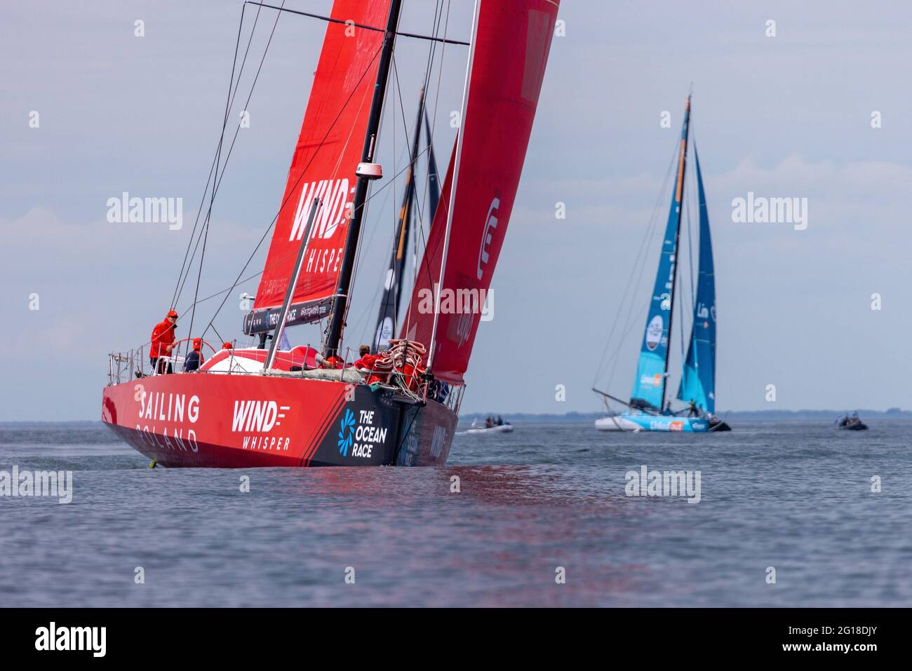 Sailing Poland during the Ocean race Europe Prologue on May 28, 2021 ...