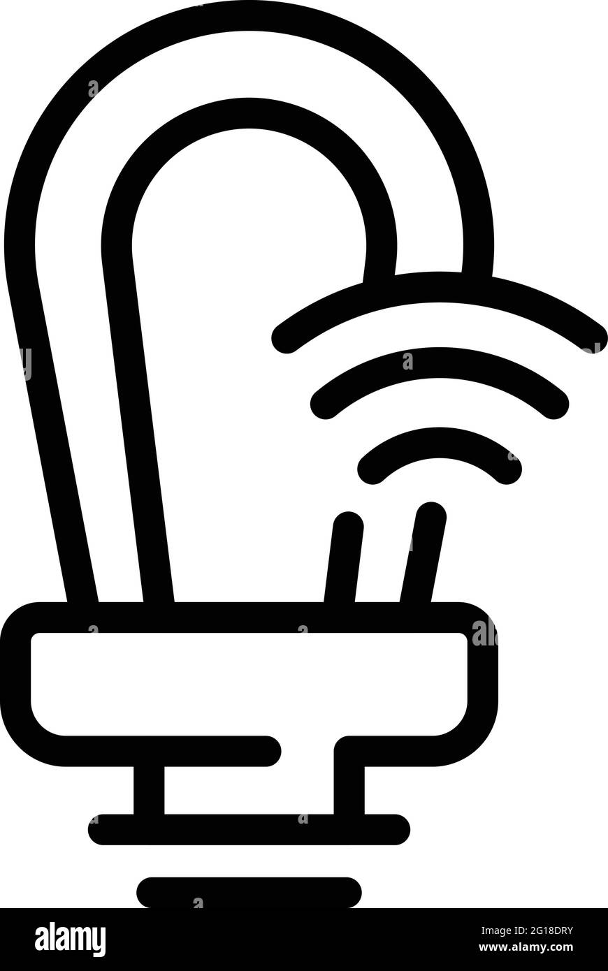 Power smart lightbulb icon. Outline Power smart lightbulb vector icon ... Power smart lightbulb icon. Outline Power smart lightbulb vector icon ...