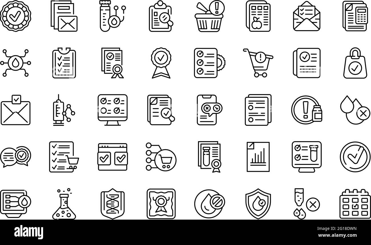 Regulated products icon. Outline regulated products vector icon for web ...
