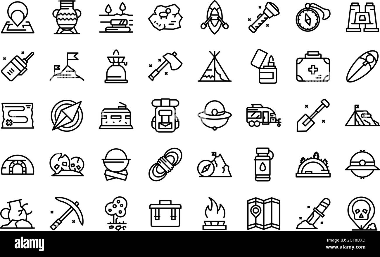 Expedition icon. Outline expedition vector icon for web design isolated ...