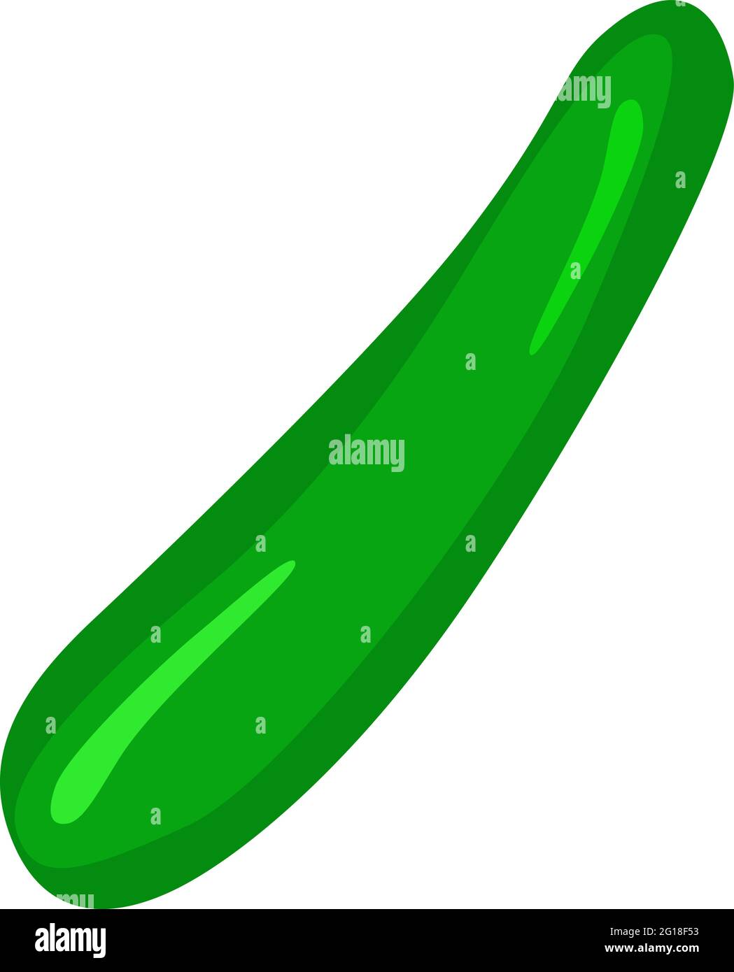 Cucumber Vegetables whole. Simple food nature vector illustration Stock ...