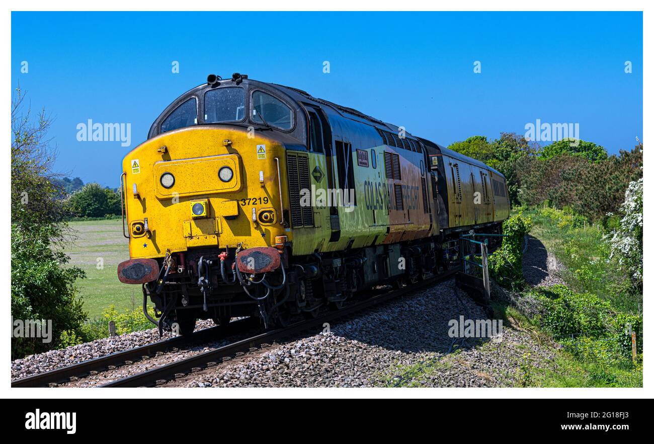 Class 37 locomotive Cut Out Stock Images & Pictures - Alamy