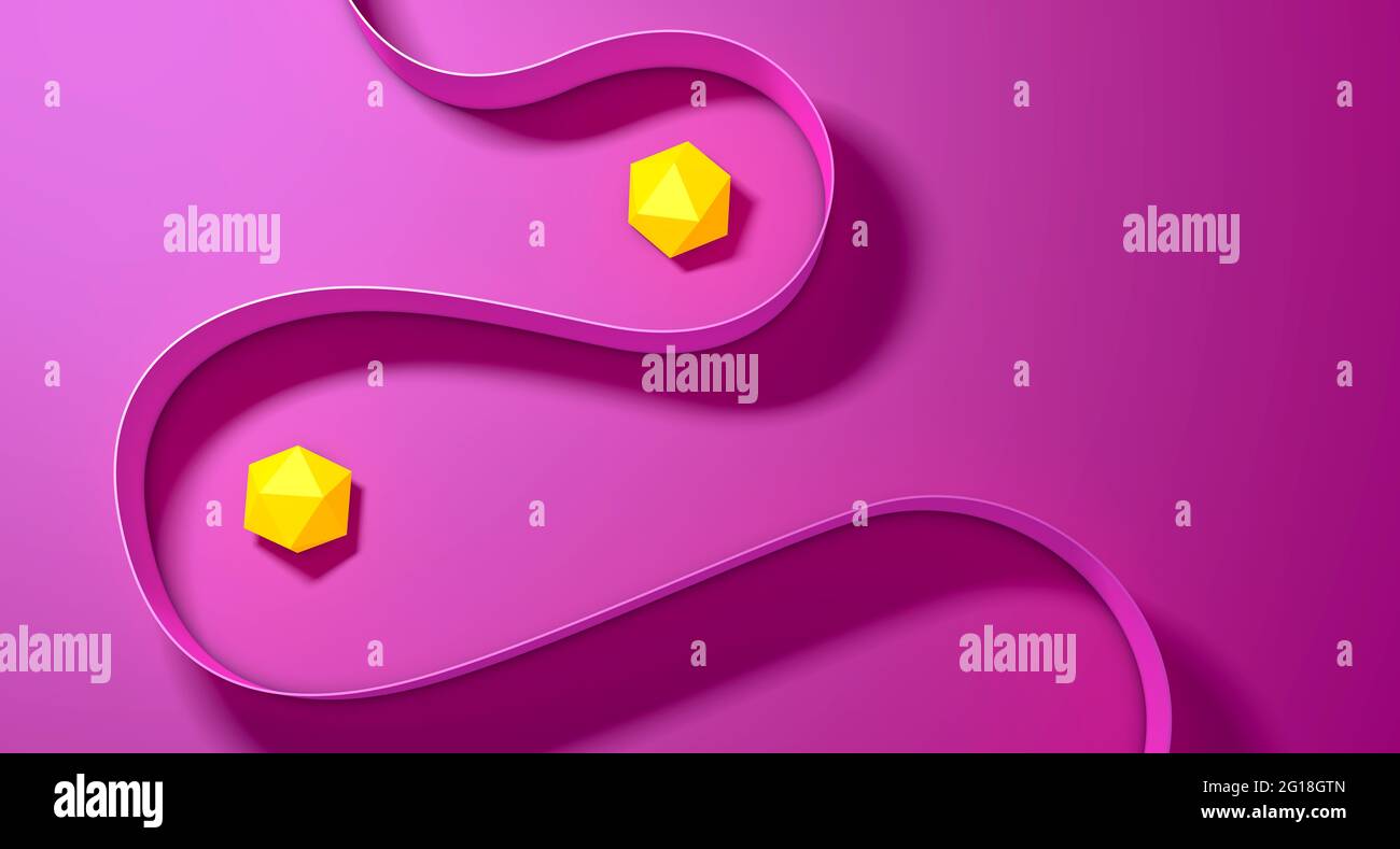 Opposite different geometric shapes representing separation - 3d ...