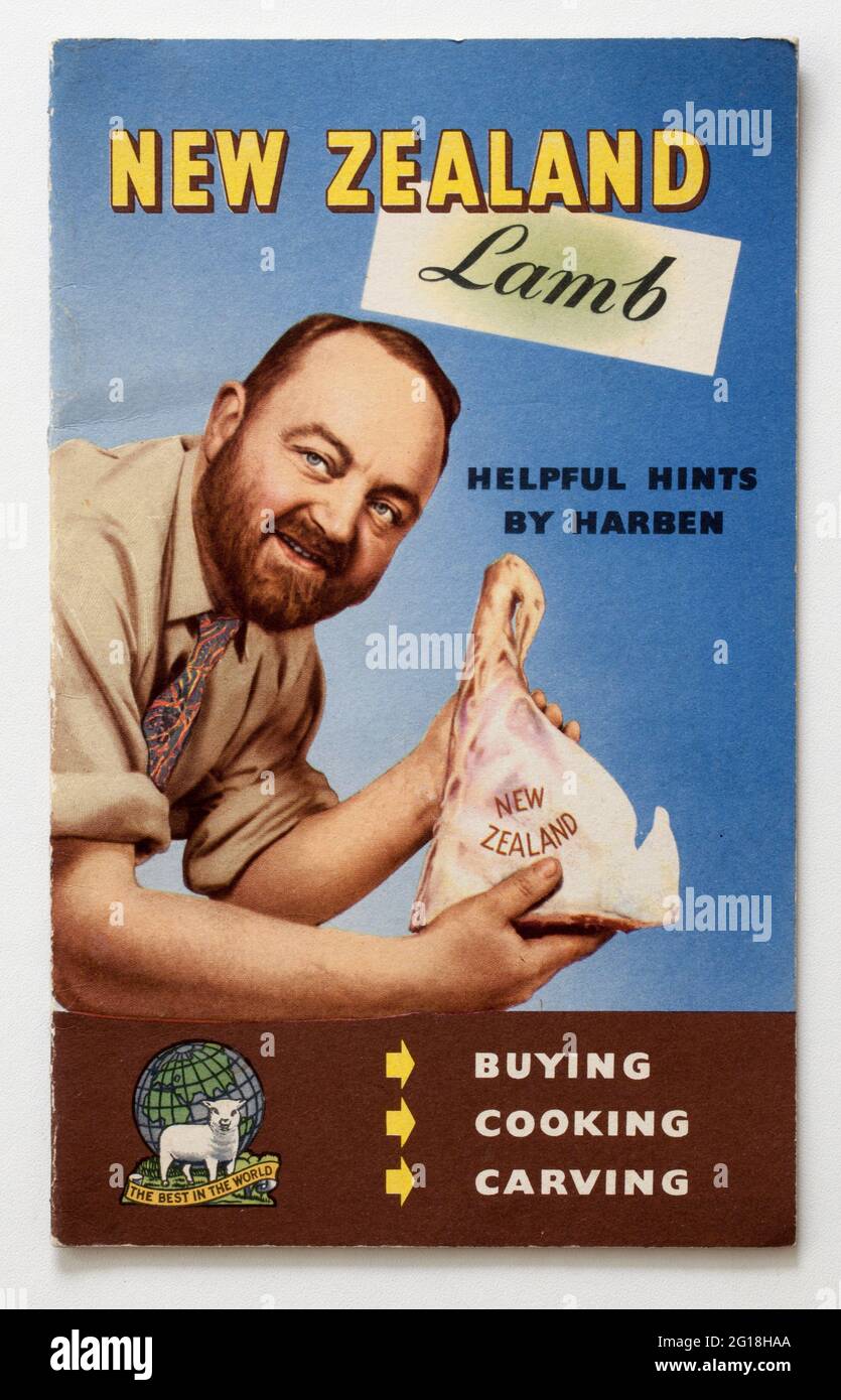 Vintage Booklet of New Zealand Lamb Food Recipes Stock Photo - Alamy
