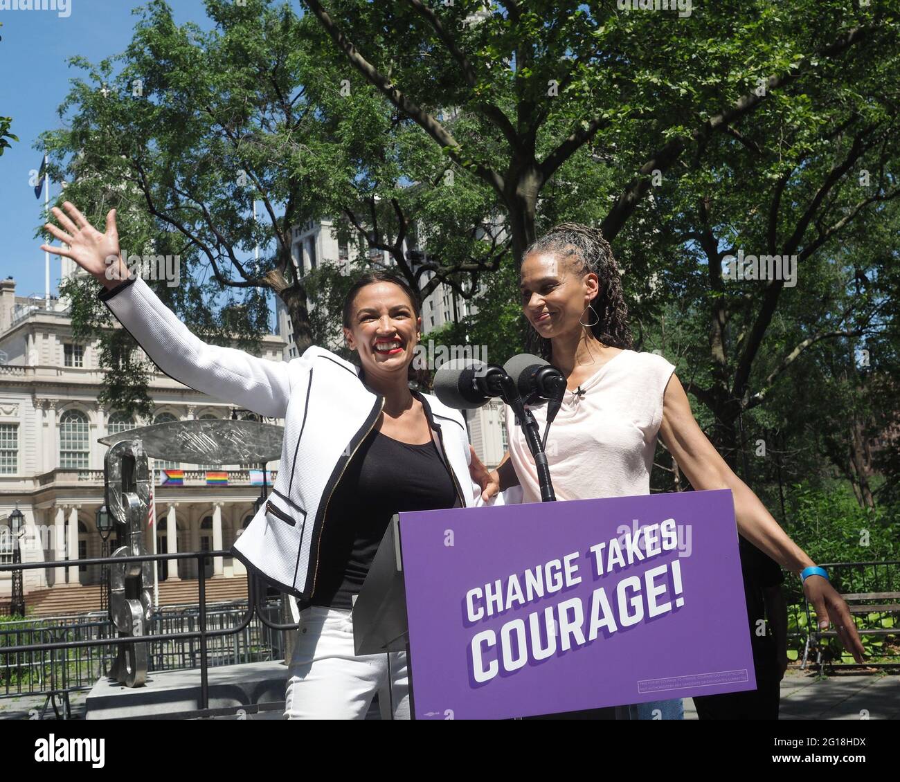 New York, New York, USA. 5th June, 2021. Rep. Alexandria Ocasio-Cortez ...