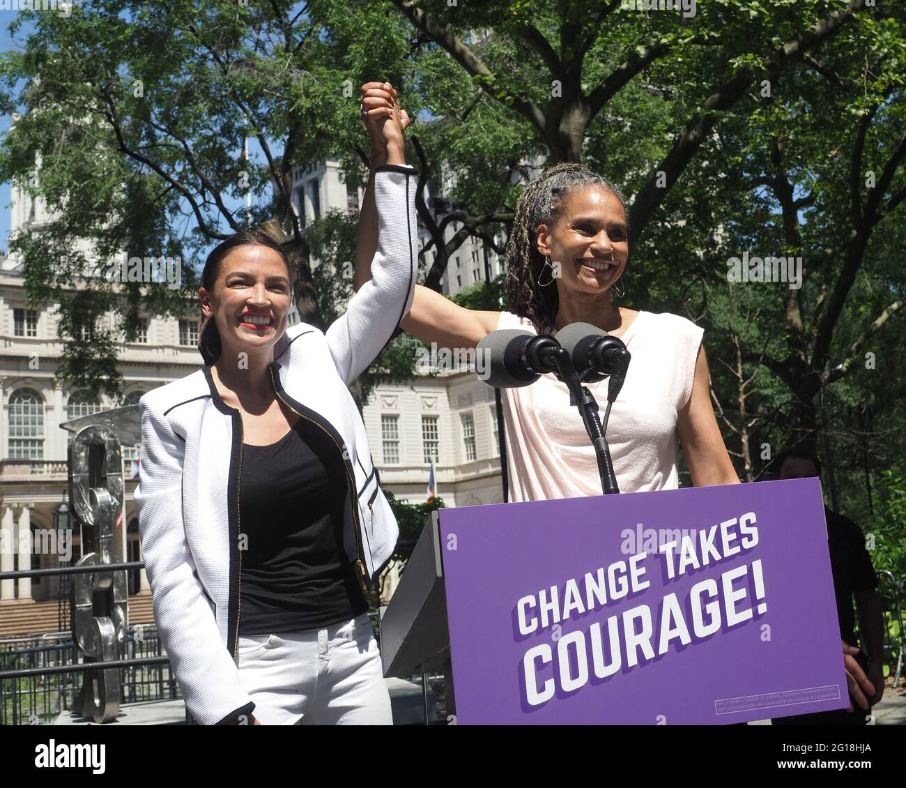 New York, New York, USA. 5th June, 2021. Rep. Alexandria Ocasio-Cortez ...