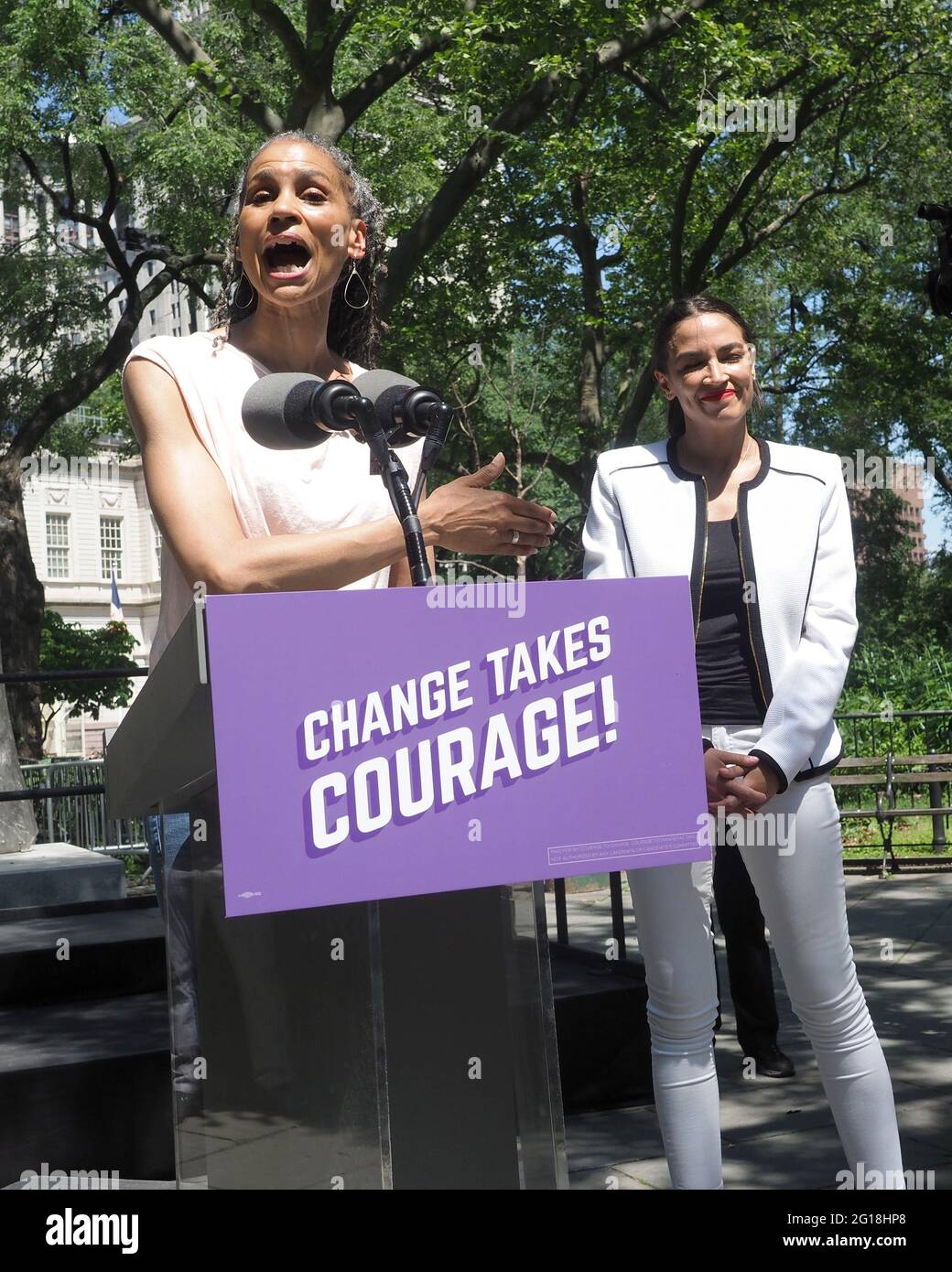 New York, New York, USA. 5th June, 2021. Rep. Alexandria Ocasio-Cortez ...