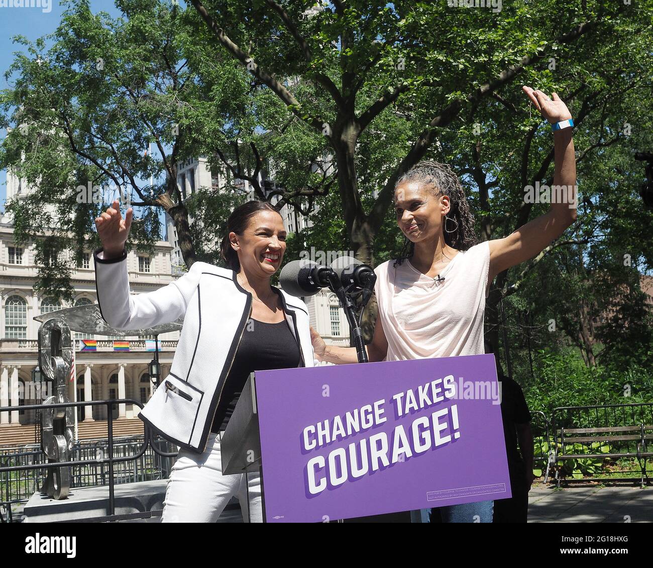 New York, New York, USA. 5th June, 2021. Rep. Alexandria Ocasio-Cortez ...