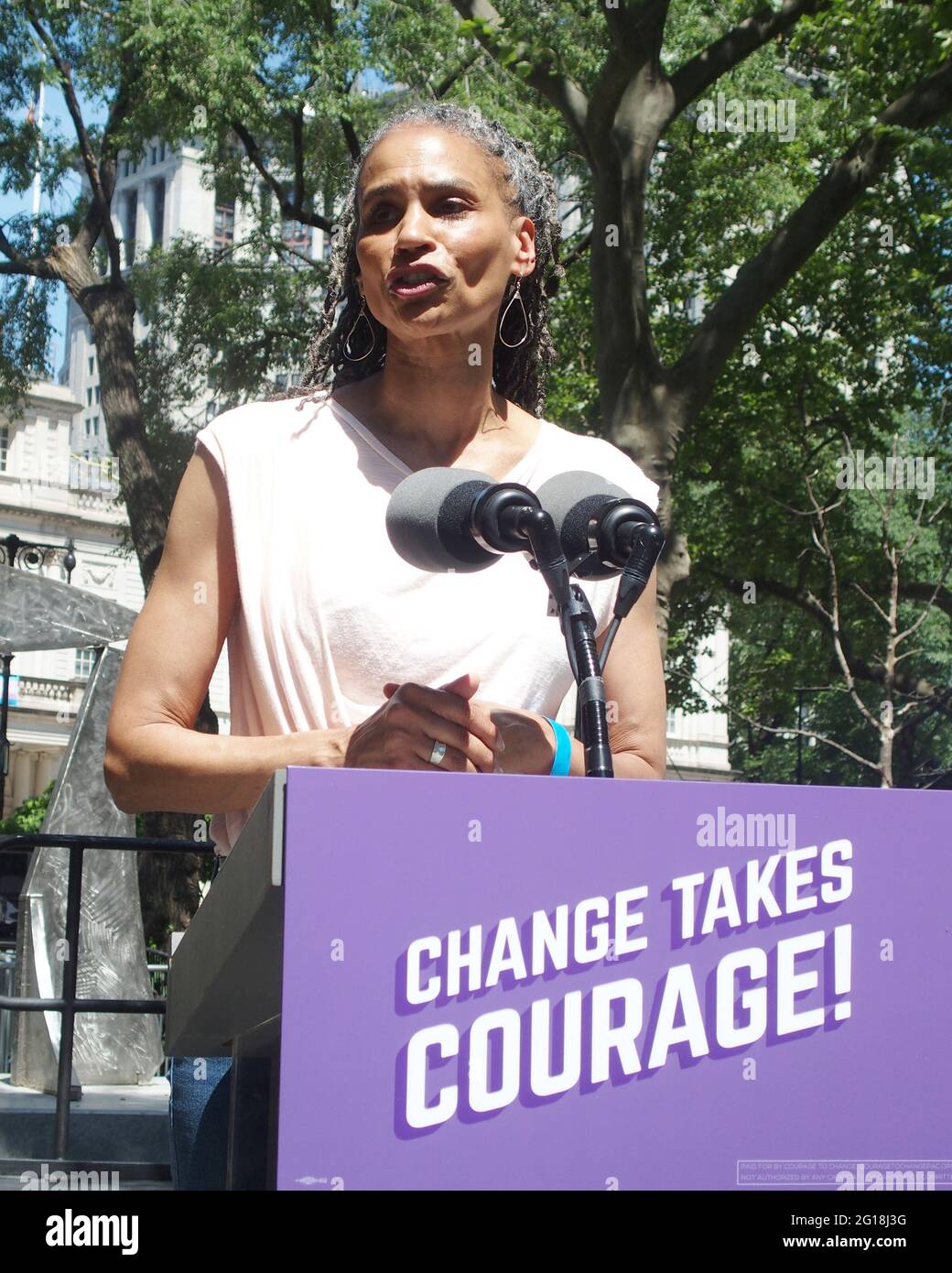New York, New York, USA. 5th June, 2021. Maya Wiley, who is running for ...