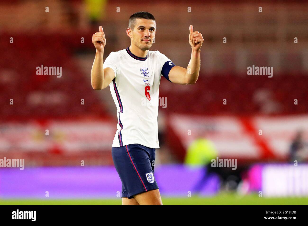 Middlesborough, United Kingdom. 02 June 2021. England’s Conor Coady ...