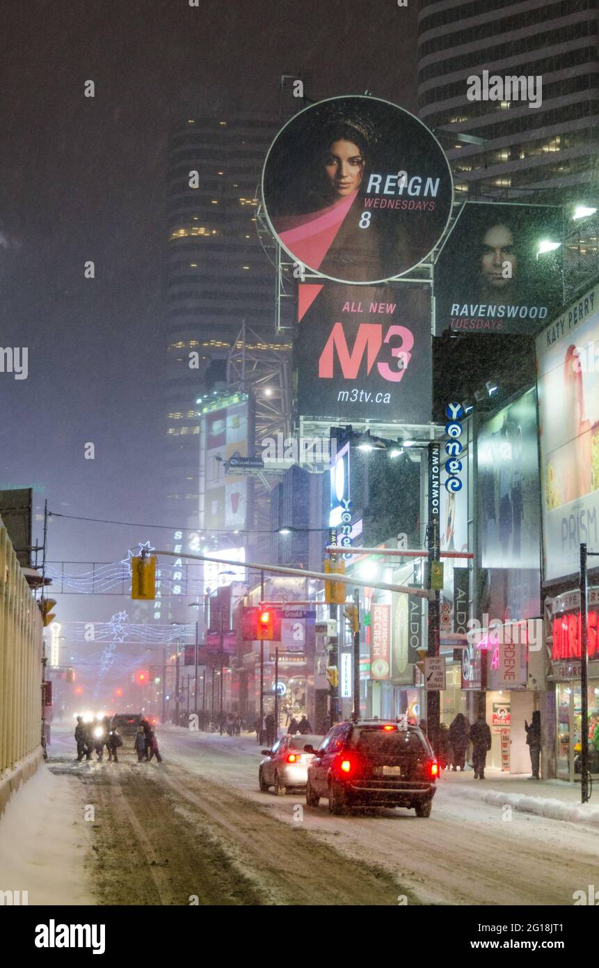 Toronto Winter 2013, Downtown Scenes, Canada Stock Photo - Alamy