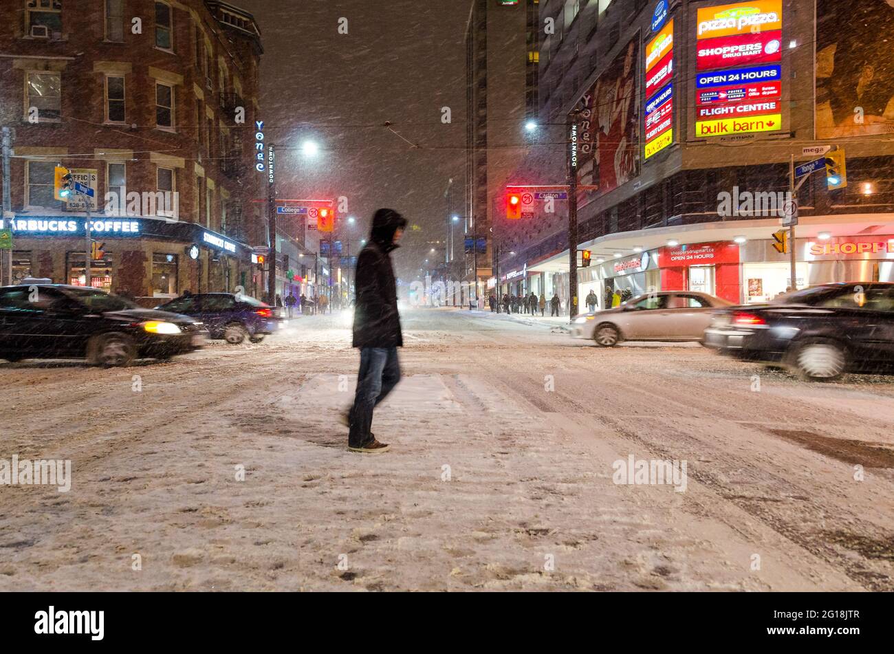 Toronto Winter 2013, Downtown Scenes, Canada Stock Photo - Alamy