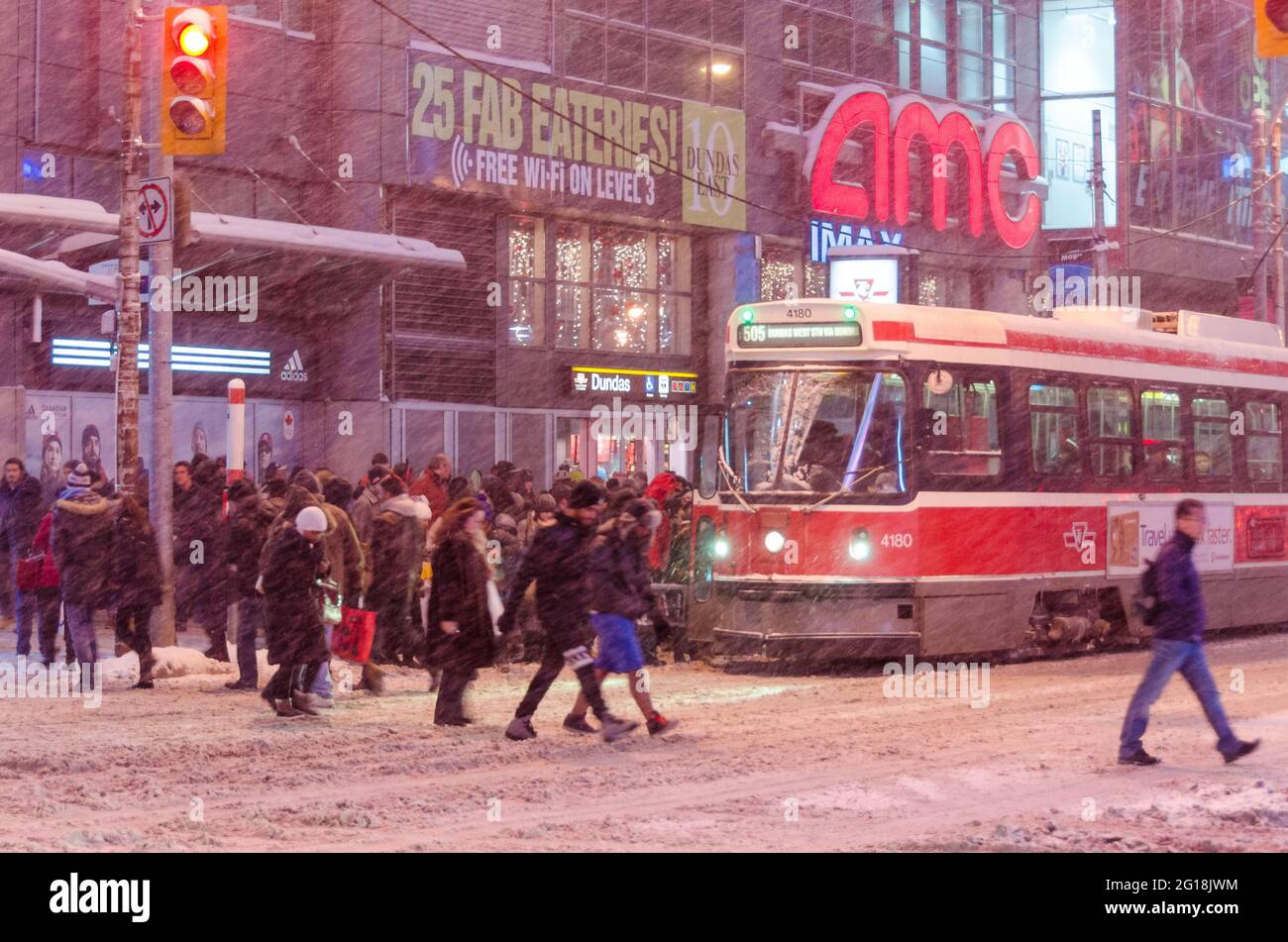 Toronto Winter 2013, Downtown Scenes, Canada Stock Photo - Alamy