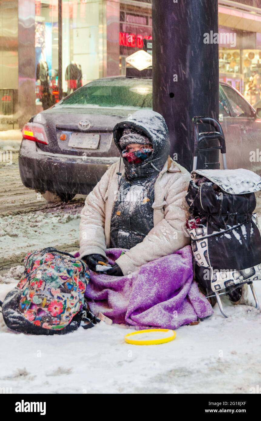 Toronto Winter 2013, Downtown Scenes, Canada Stock Photo - Alamy