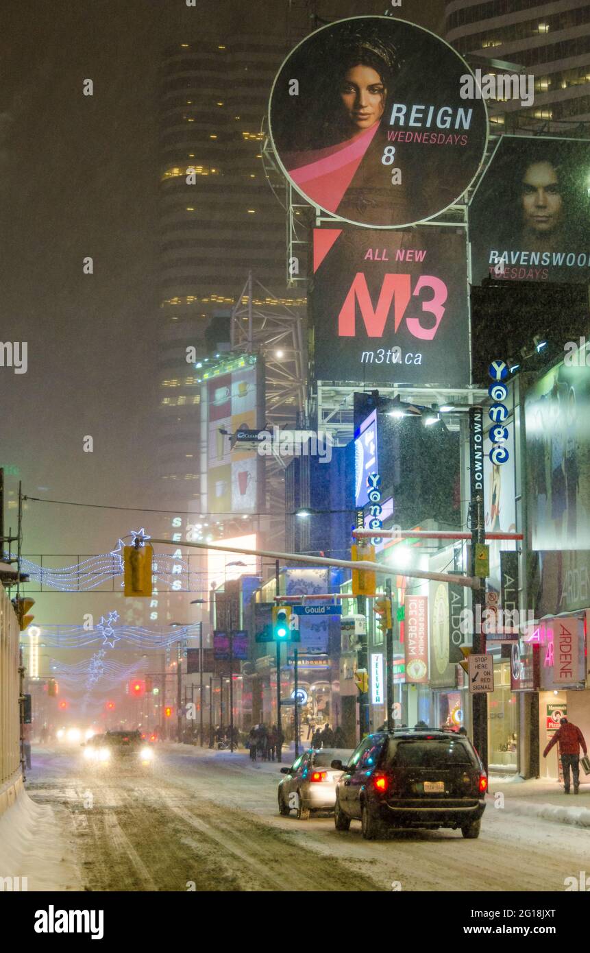 Toronto Winter 2013, Downtown Scenes, Canada Stock Photo - Alamy