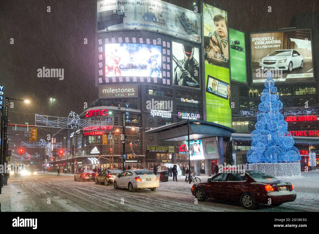 Toronto Winter 2013, Downtown Scenes, Canada Stock Photo - Alamy