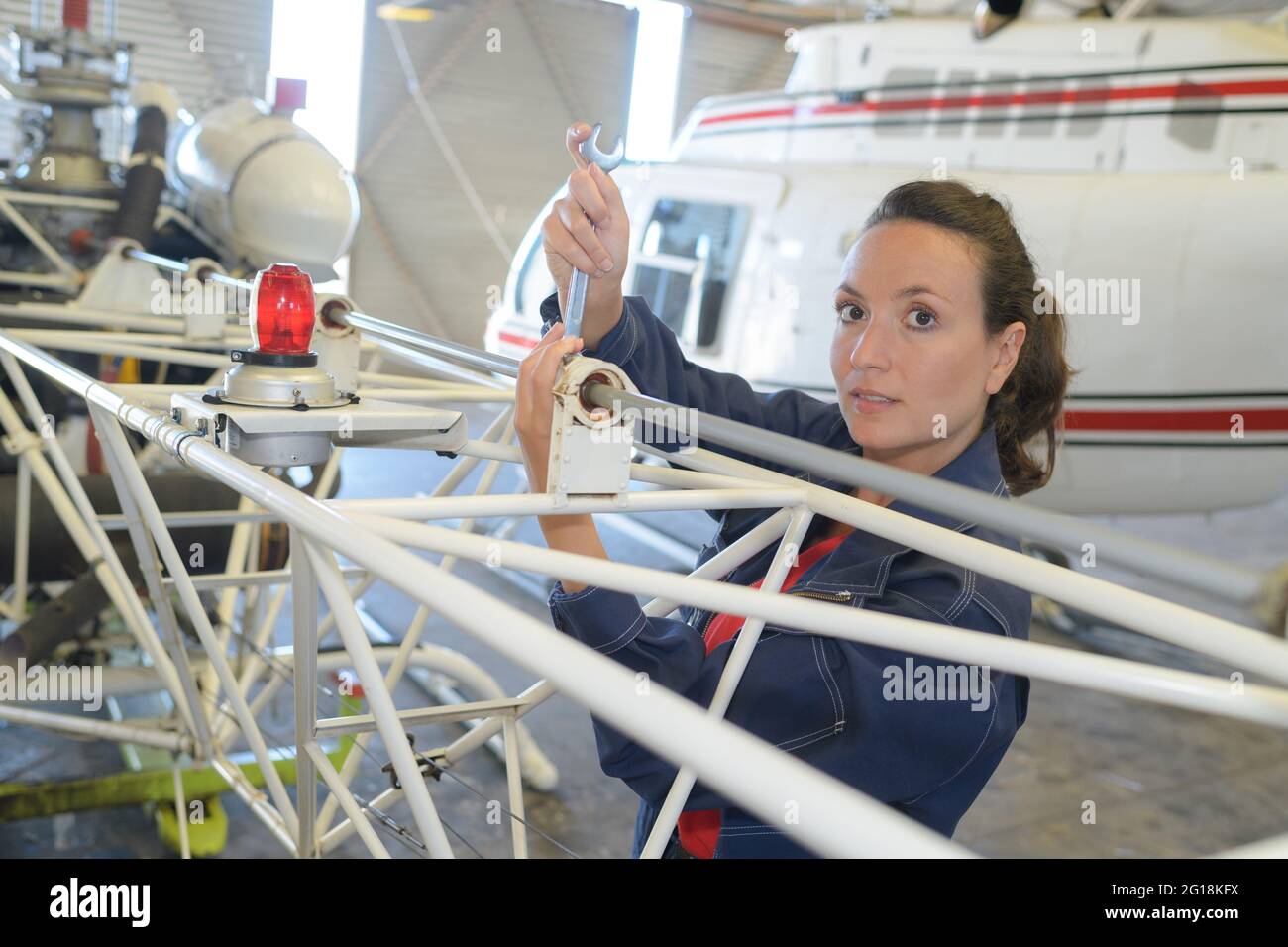 Portrait female aircraft maintenance hi-res stock photography and ...