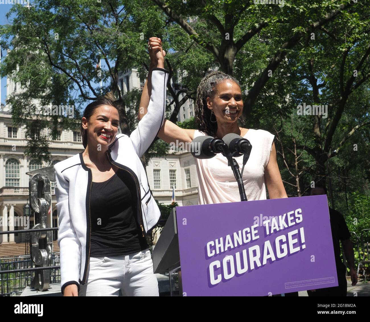 New York, New York, USA. 5th June, 2021. Rep. ALEXANDRIA OCASIO-CORTEZ ...