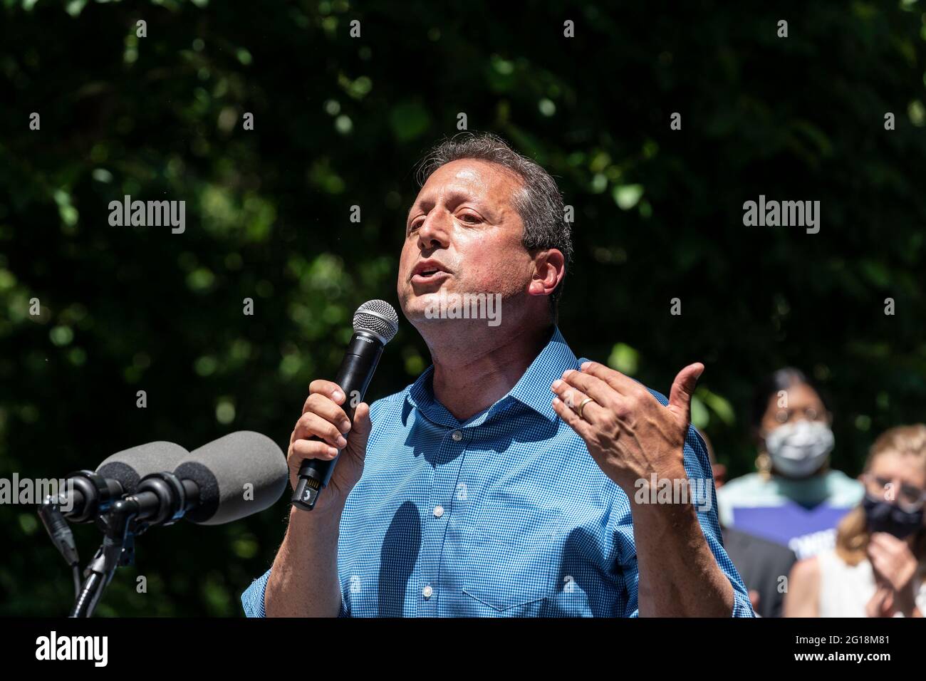 Candidate for City Comptroller office Brad Lander speaks during U. S ...
