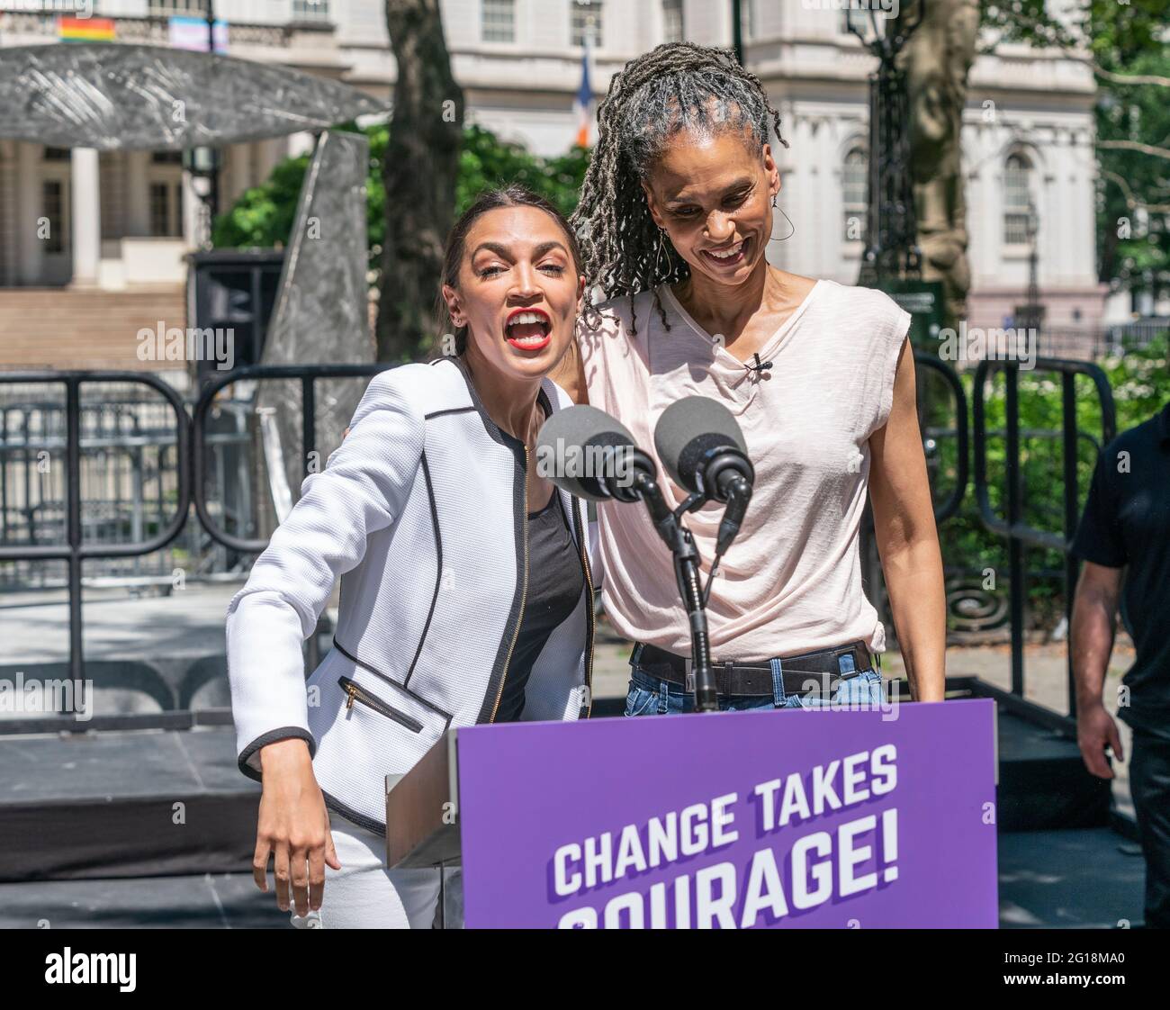 New york city mayoral candidate maya wiley hi-res stock photography and ...