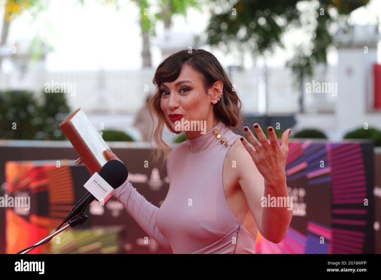 June 5, 2021: 5 June 2021 (Malaga)Actress Natalia Verbeke poses today ...