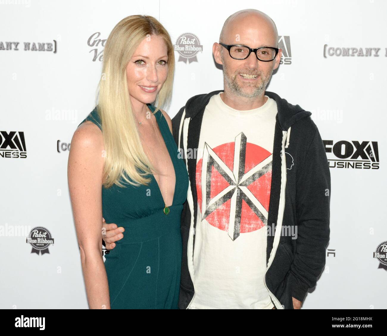 October 15, 2015, Hollywood, California, USA: Julie Mintz and Moby ...