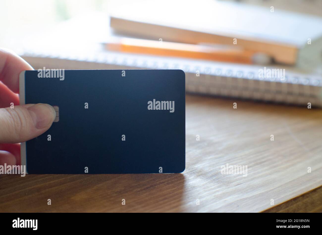 Blank black credit card template hi-res stock photography and images ...