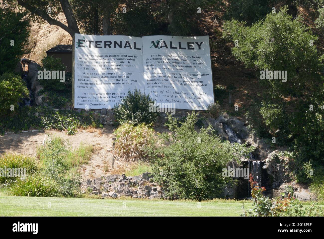 Eternal valley memorial park hi-res stock photography and images - Alamy