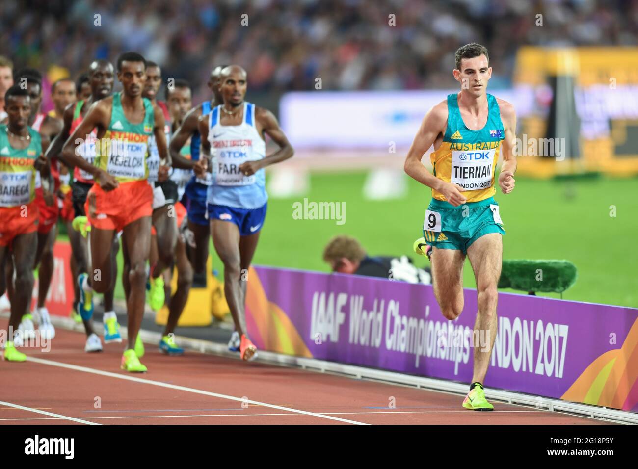 Patrick Tiernan (Australia). 5000 metres men Final. IAAF World ...