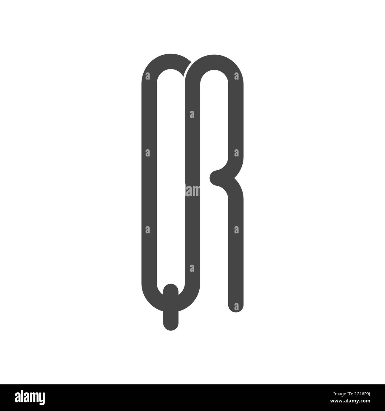 QR, RQ, Q and R Abstract initial monogram letter alphabet logo design Stock Vector Image & Art ...