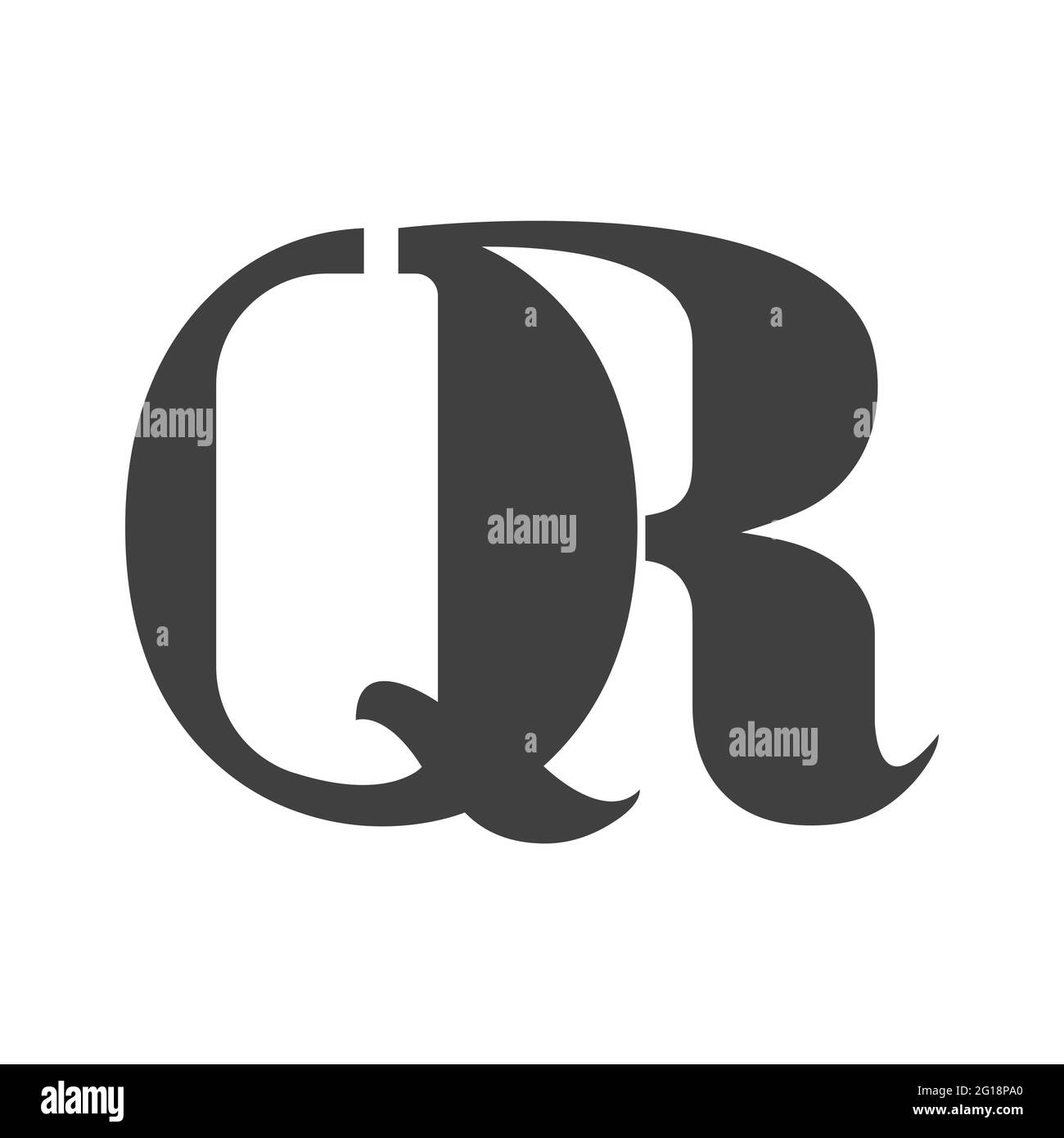 QR, RQ, Q and R Abstract initial monogram letter alphabet logo design Stock Vector Image & Art ...