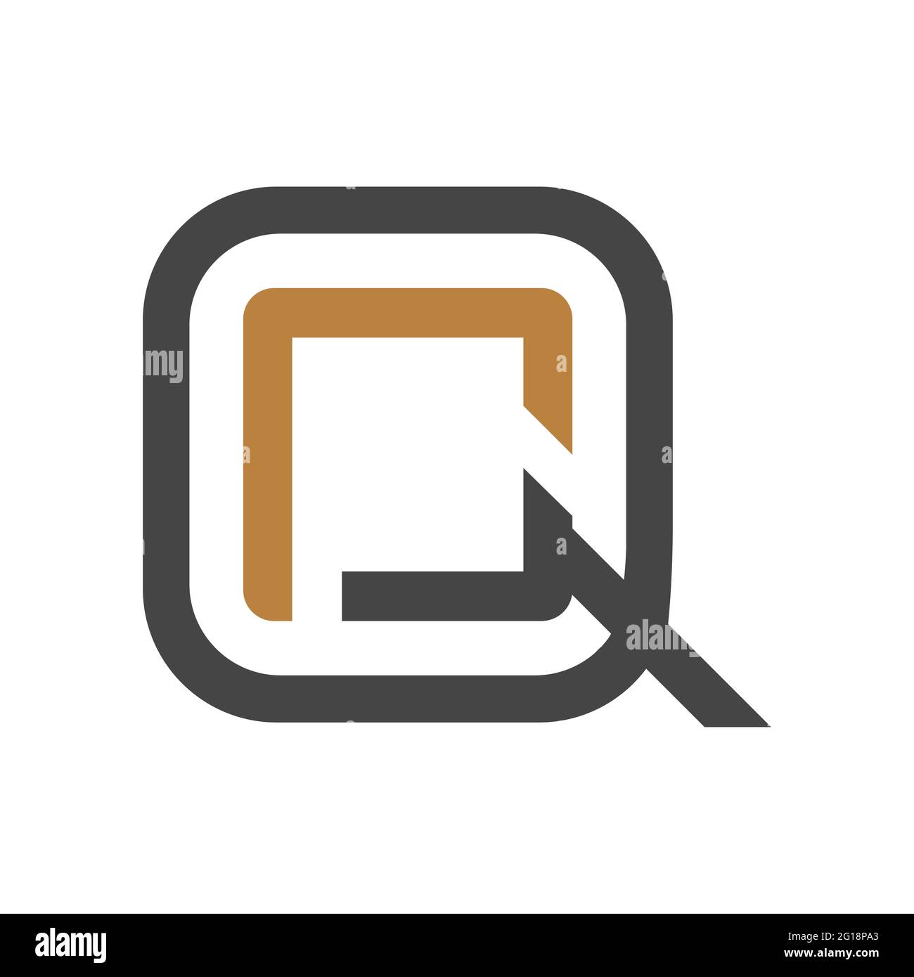 QR, RQ, Q and R Abstract initial monogram letter alphabet logo design Stock Vector Image & Art ...