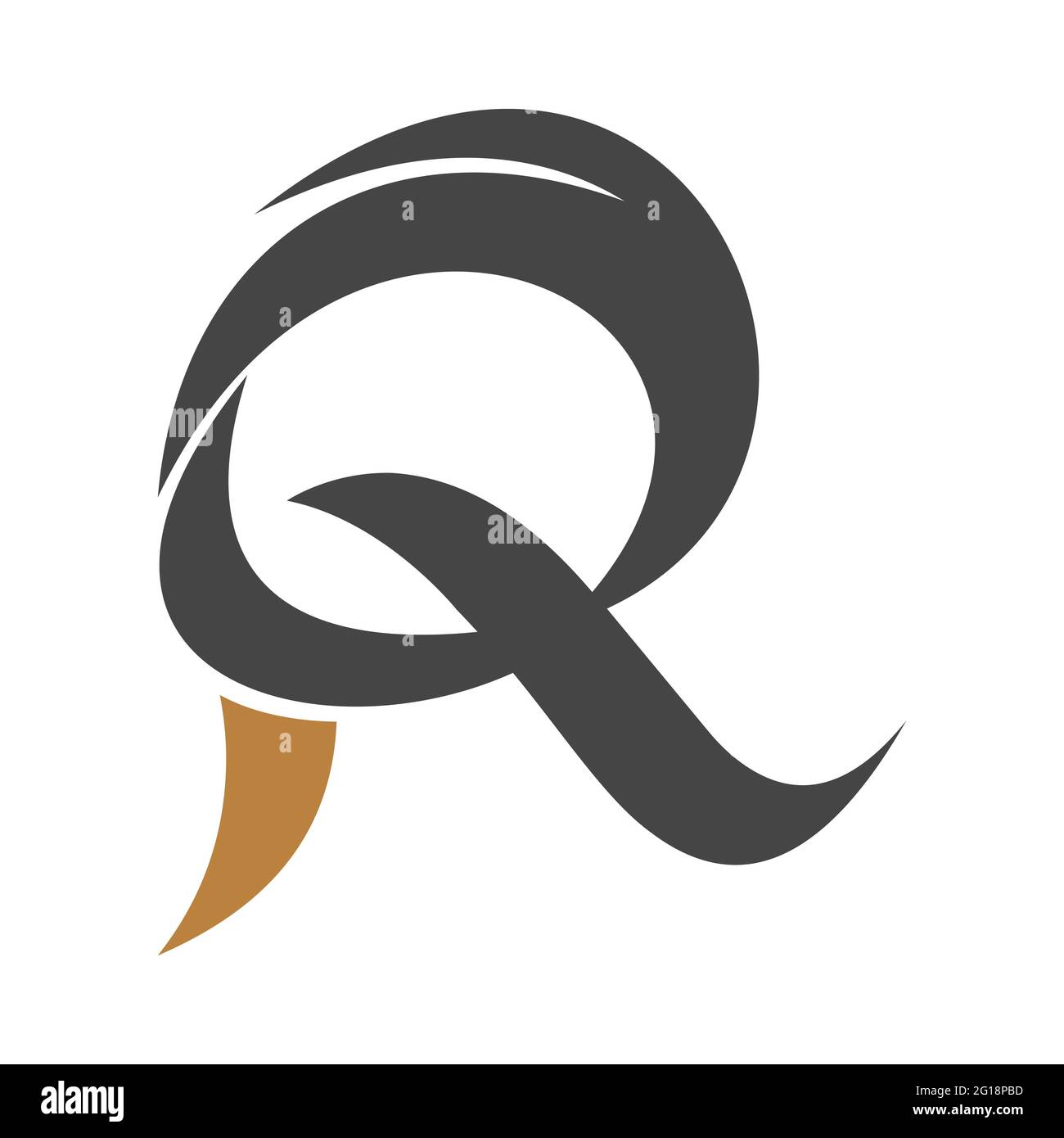 QR, RQ, Q and R Abstract initial monogram letter alphabet logo design ...