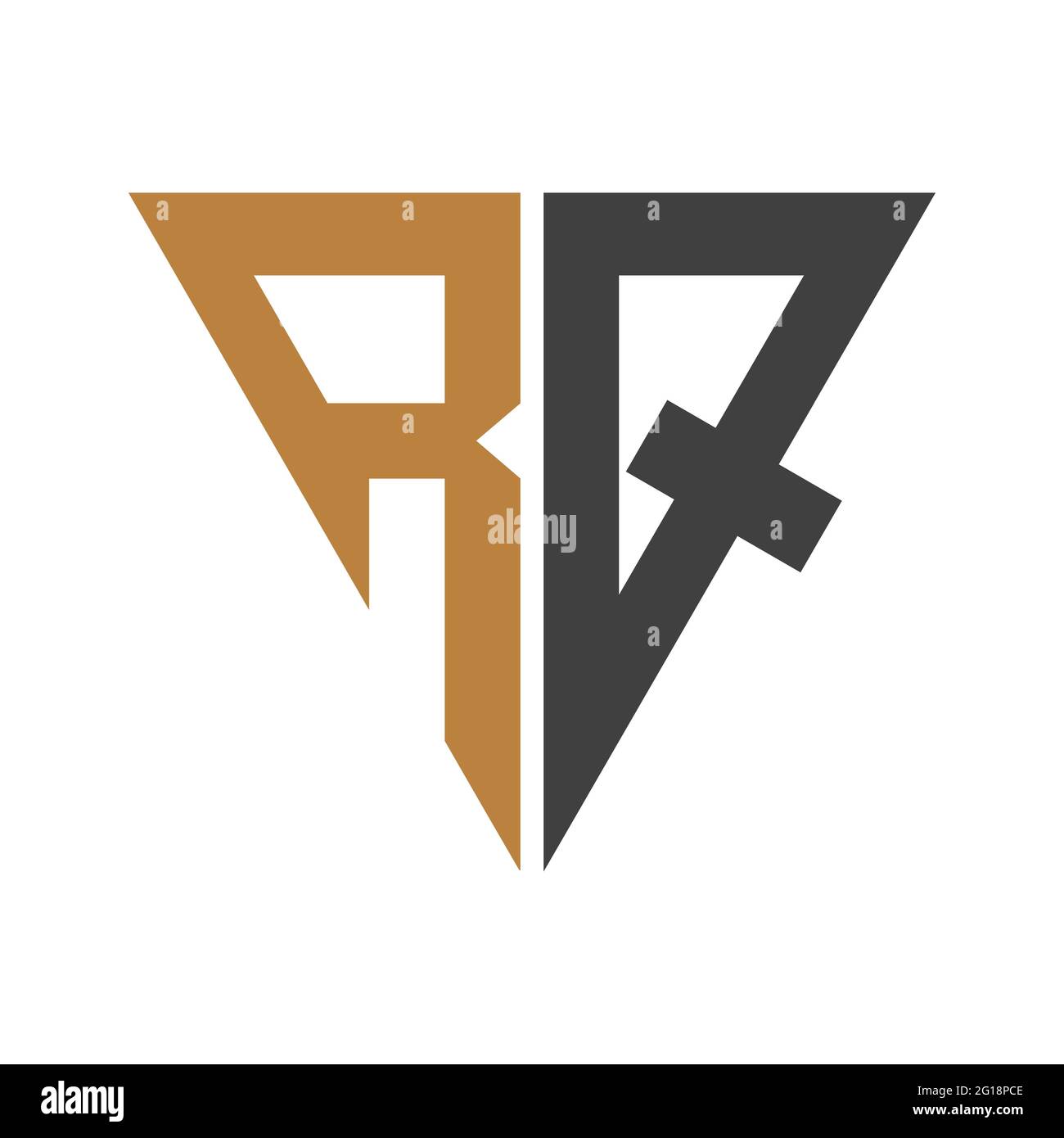 QR, RQ, Q and R Abstract initial monogram letter alphabet logo design Stock Vector Image & Art ...