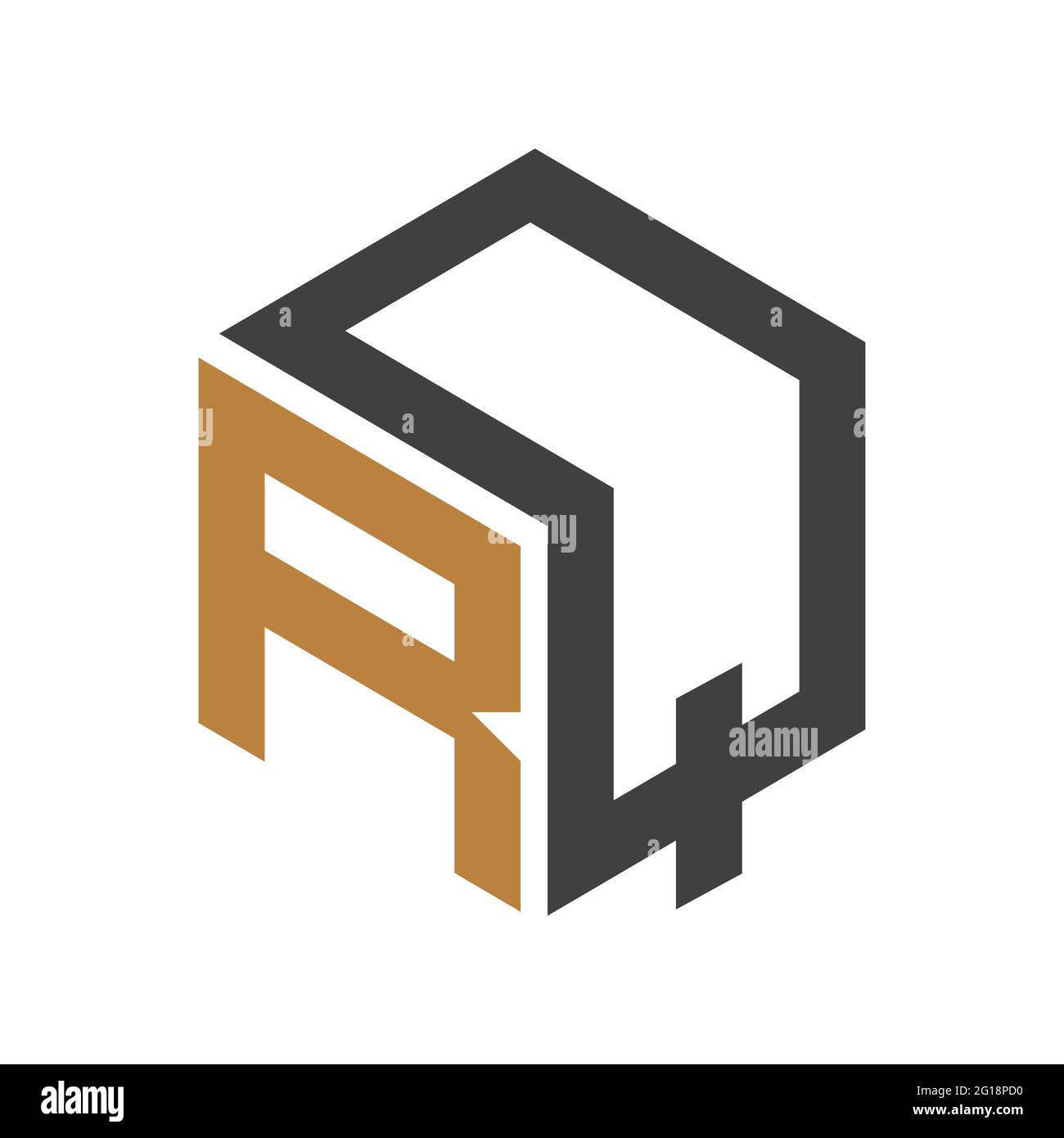 QR, RQ, Q and R Abstract initial monogram letter alphabet logo design Stock Vector Image & Art ...