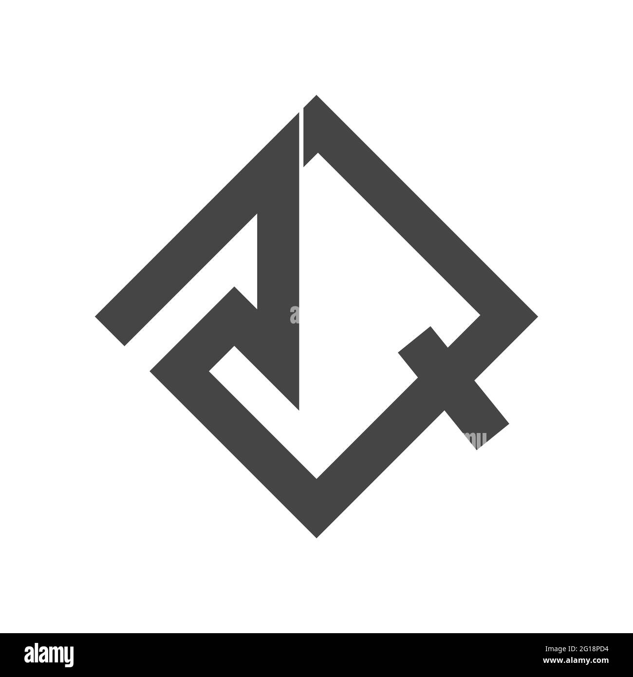 QR, RQ, Q and R Abstract initial monogram letter alphabet logo design Stock Vector Image & Art ...