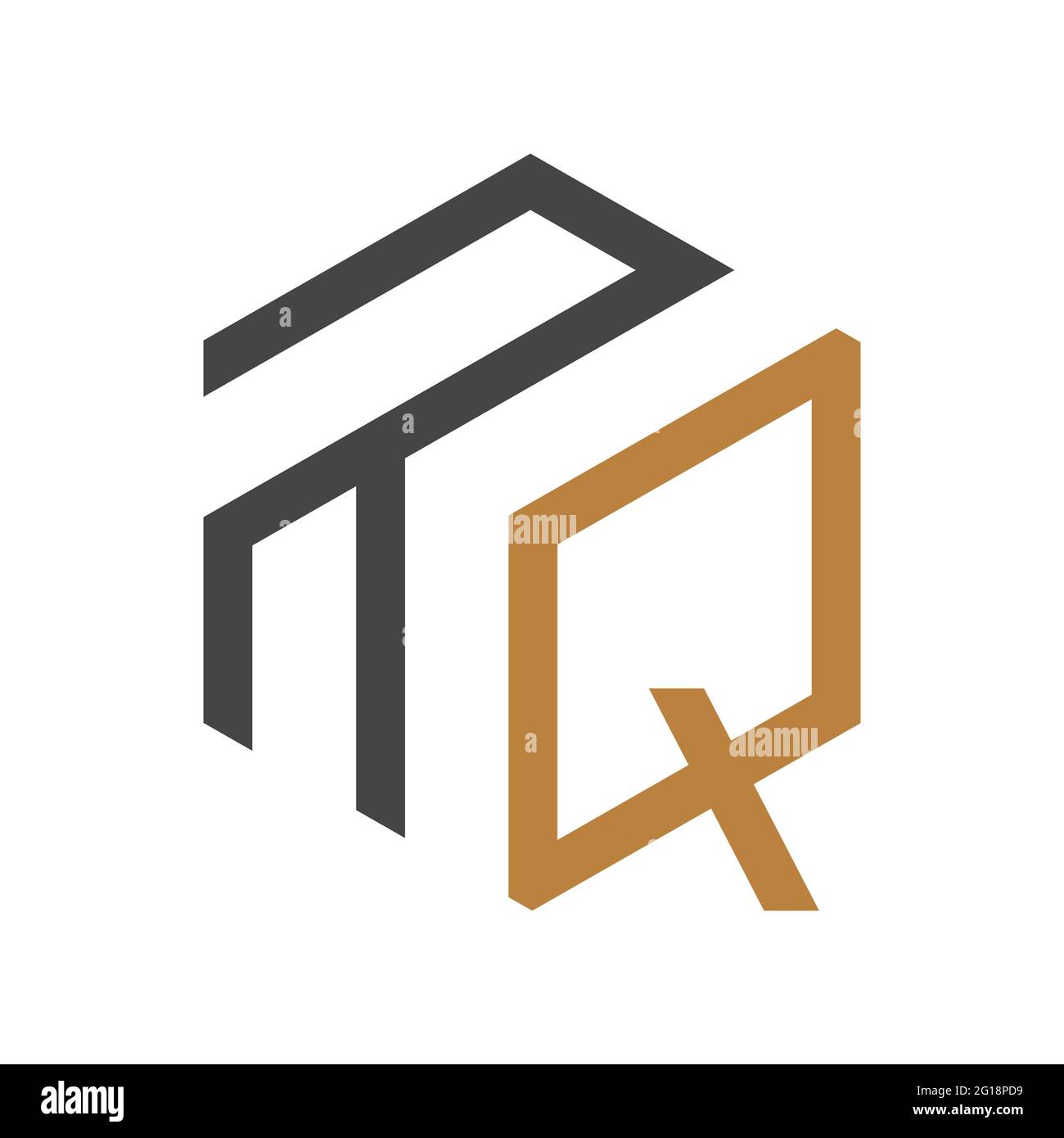 QR, RQ, Q and R Abstract initial monogram letter alphabet logo design ...