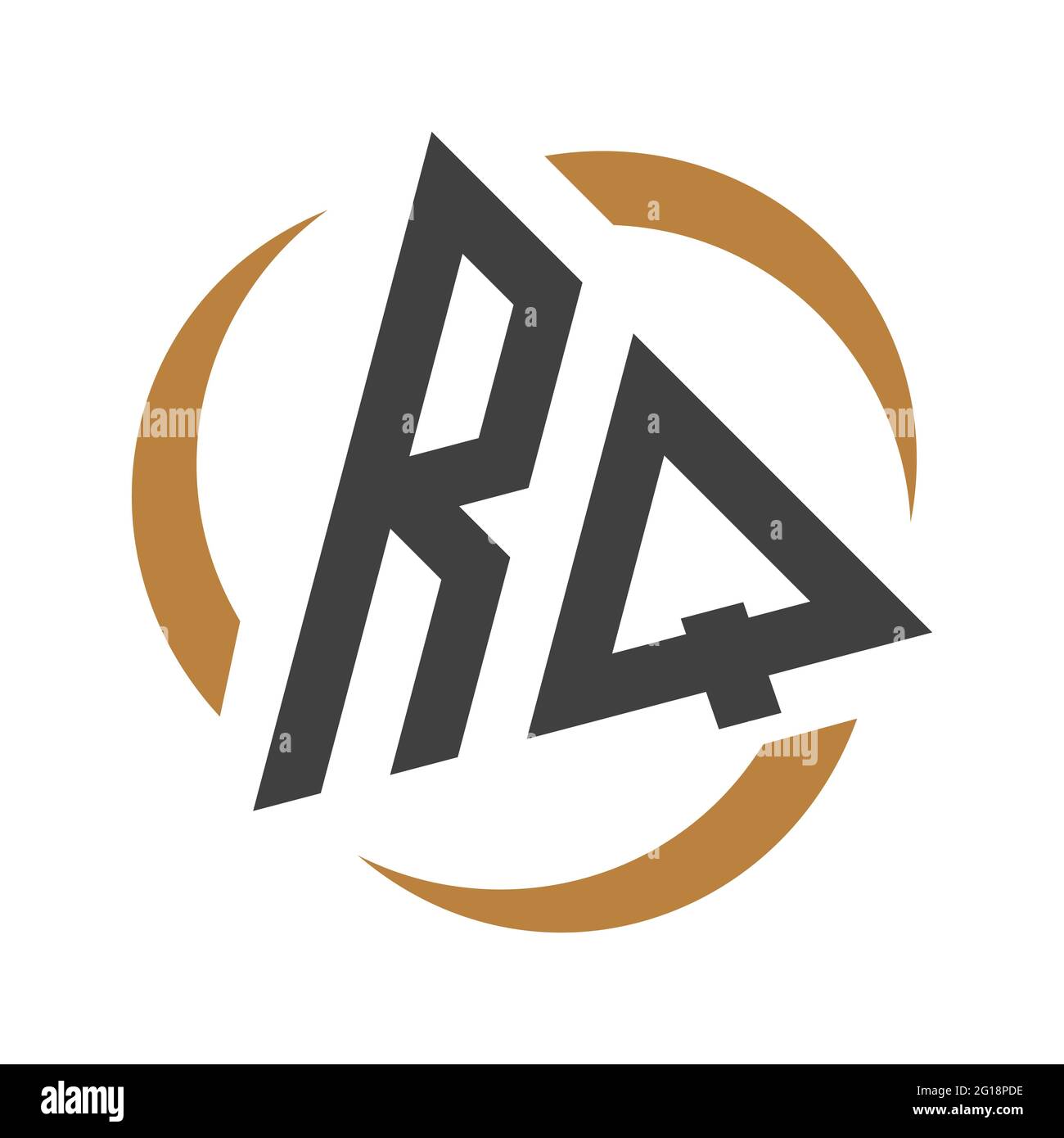 QR, RQ, Q and R Abstract initial monogram letter alphabet logo design ...