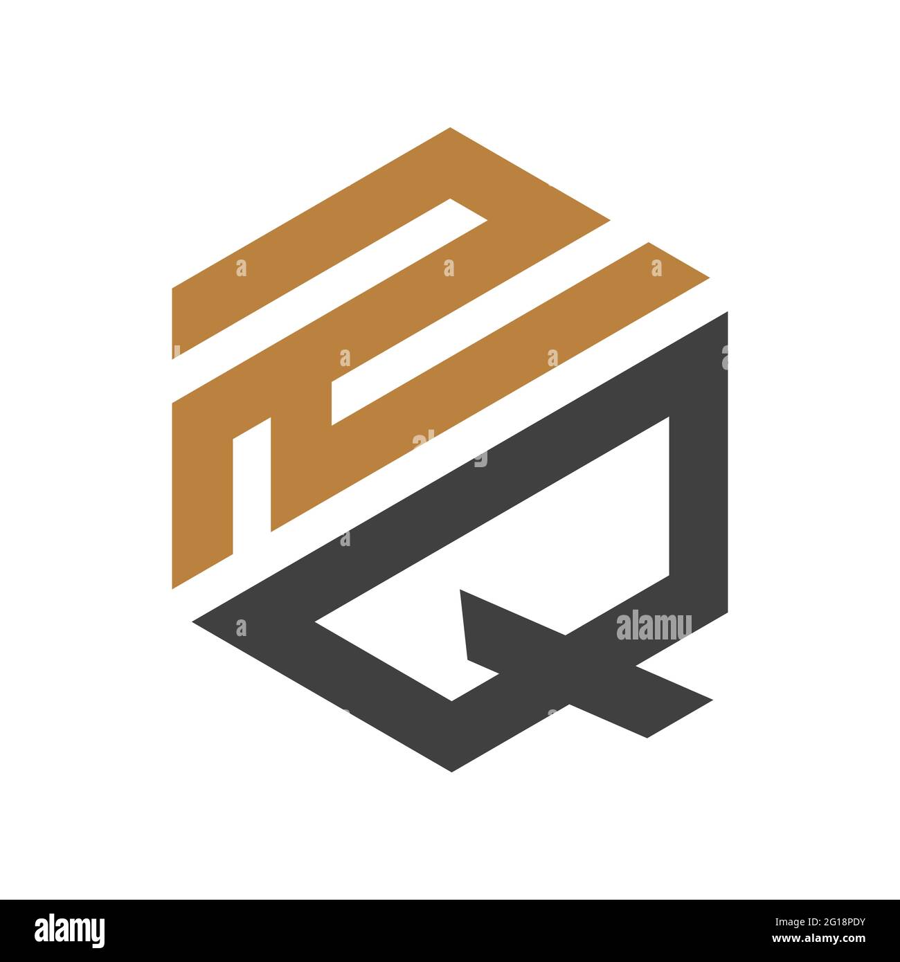 QR, RQ, Q and R Abstract initial monogram letter alphabet logo design ...