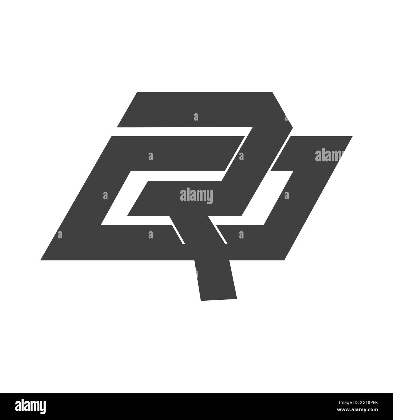 QR, RQ, Q and R Abstract initial monogram letter alphabet logo design Stock Vector Image & Art ...