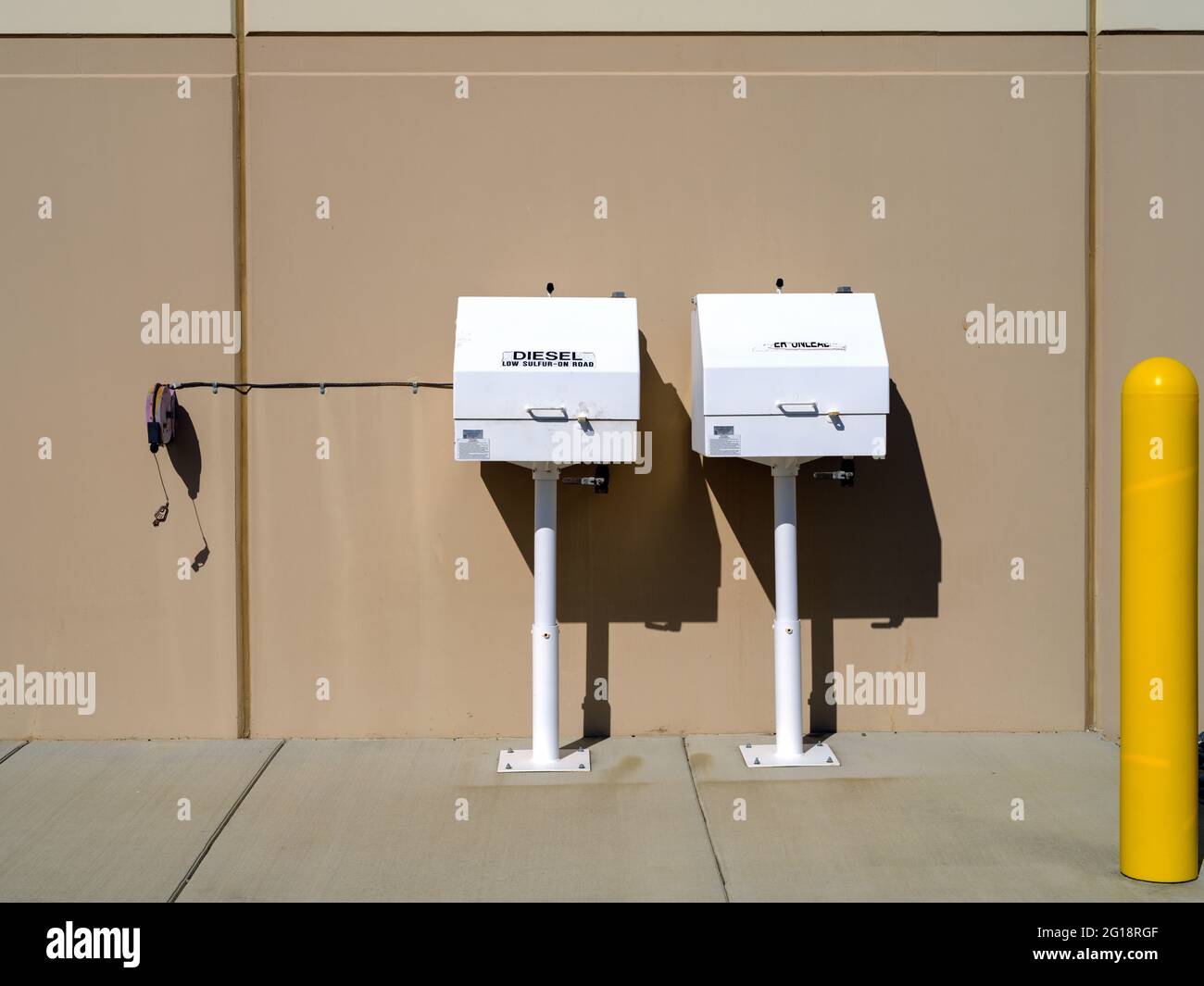 Remote spill containers installed on the side of a building - May 2 ...