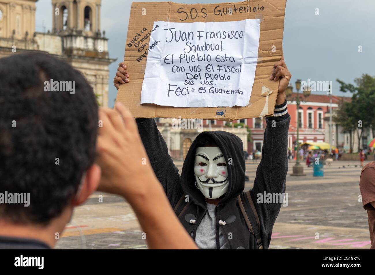 Protest against guatemala government corruption and the persecution of ...