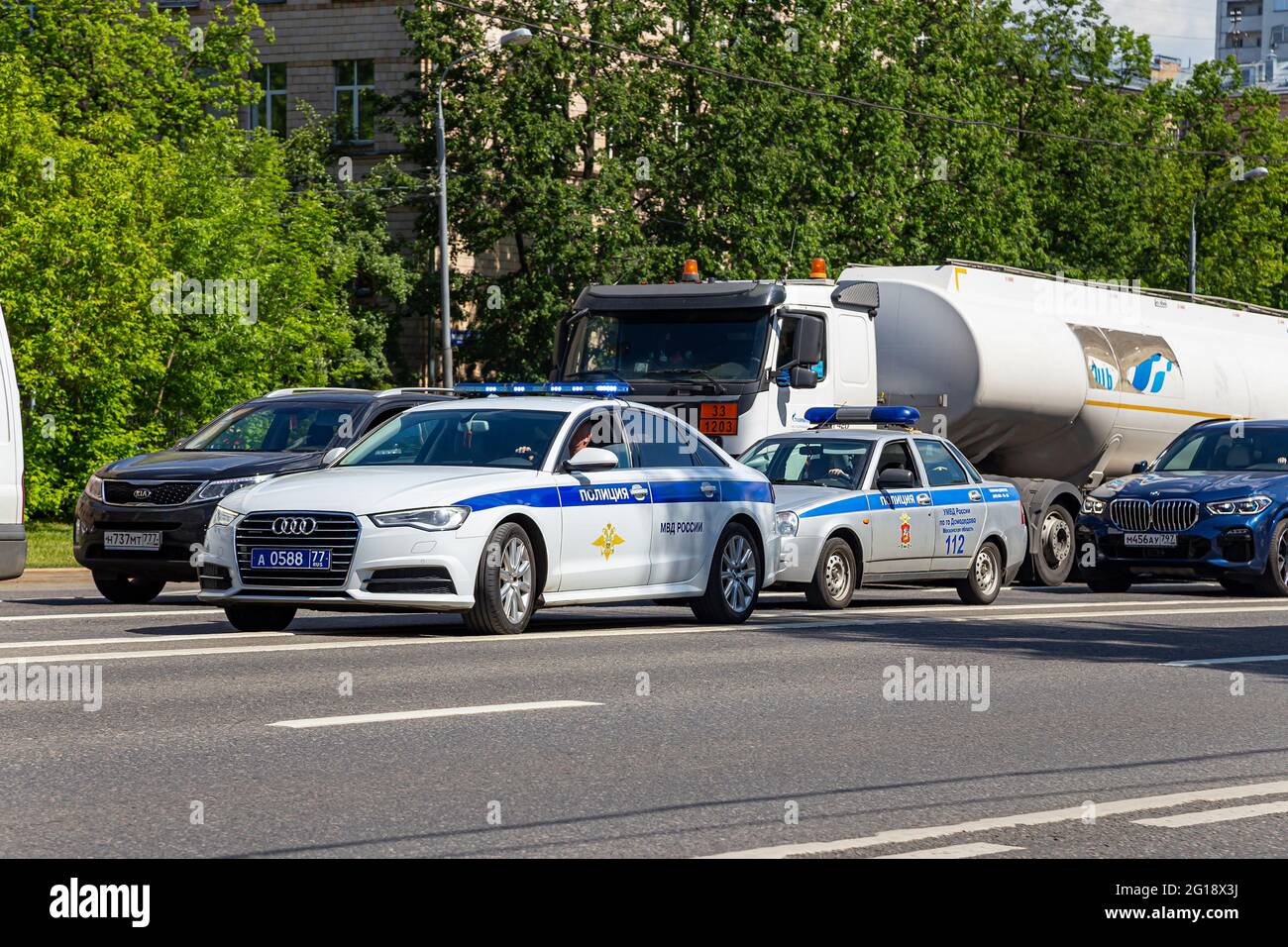Russian Police Car High Resolution Stock Photography and Images - Alamy