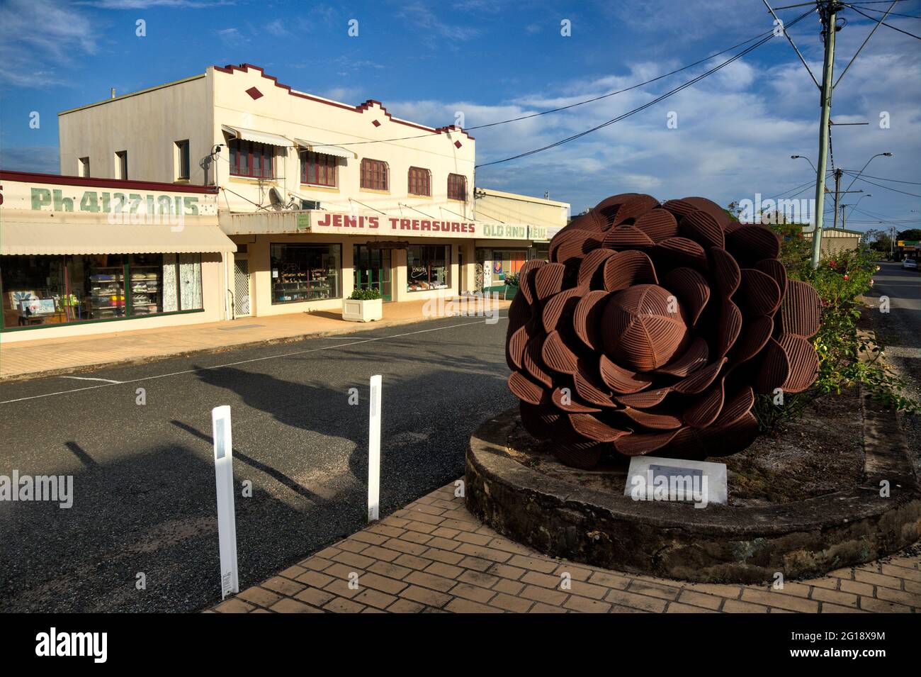 Edward Street is home to an iconic nearly 2000kg steel rose, made by ...