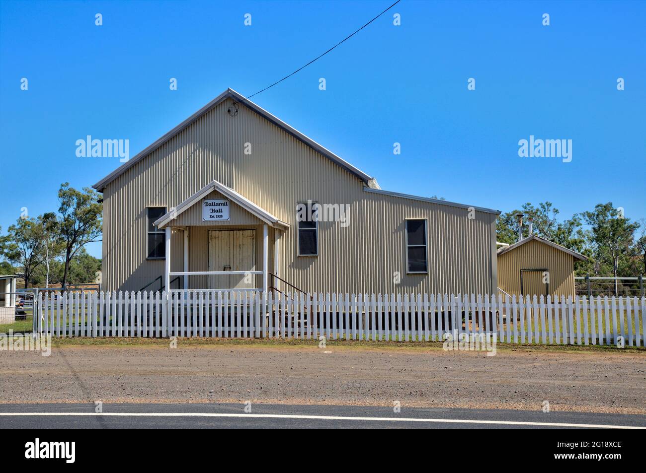 Historic Dallarnil Showgrounds Hall (1920) in the North Burnett region ...