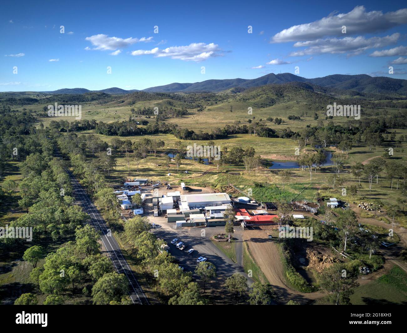 Aerial of Biggenden Meatworks North Burnett Queensland Australia Stock ...